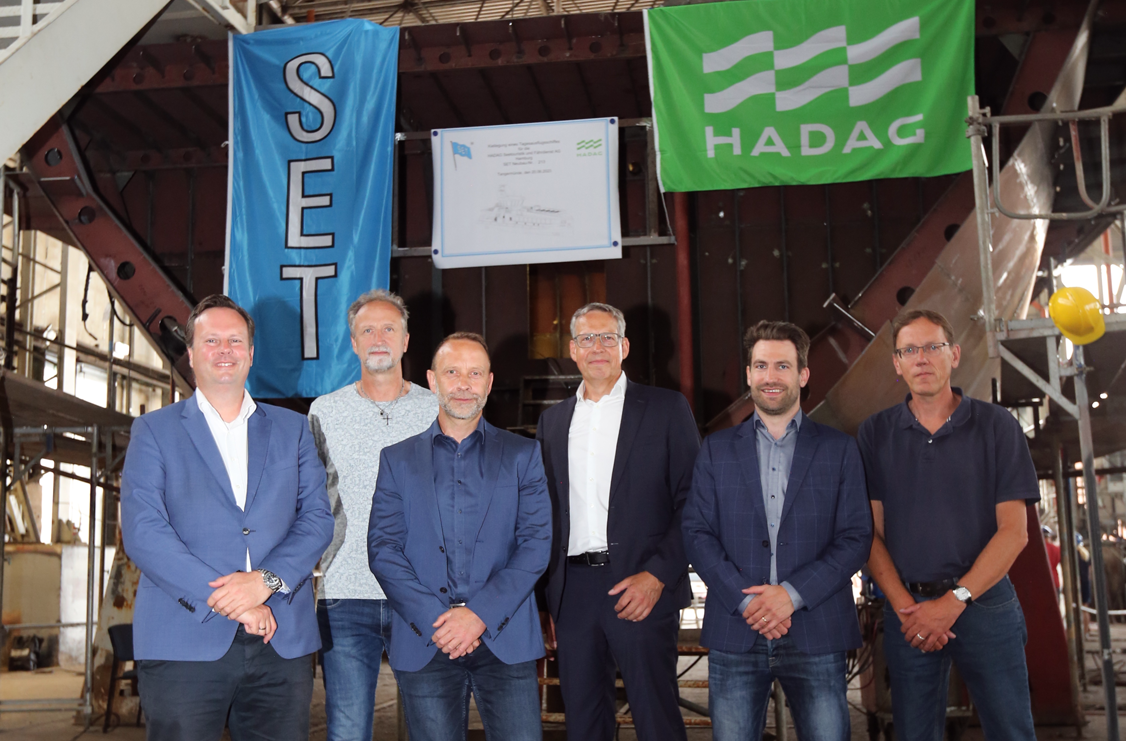SET feiert Kiellegung der zweiten HADAG-Fähre - Heinrich Rönner Gruppe